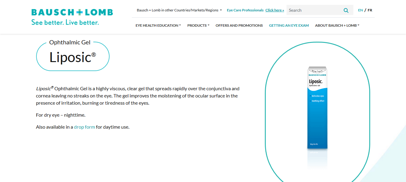 Bausch + Lomb | Liposic® Ophthalmic Gel
