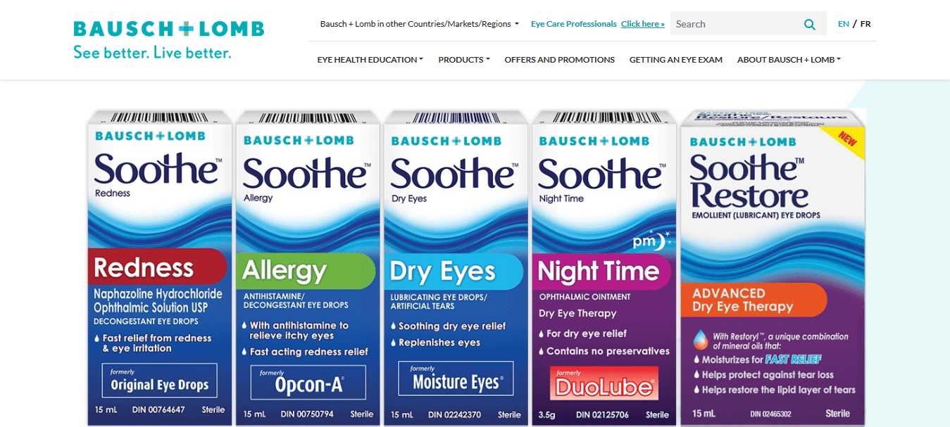Soothe® Night time Eye Drops by Bausch + Lomb